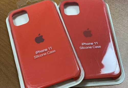 Чехол Silicone Case для Apple iPhone 11 красный