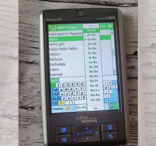 Переводчик-кпк fujitsu siemens Pocket loox