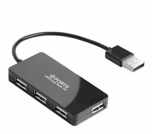 Разветвитель USB Greenconnect,4 порта 0,15m, Black