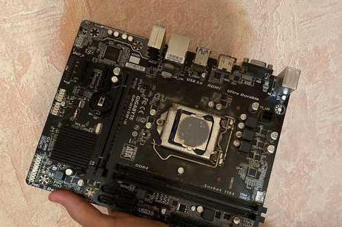 Gigabyte ga-h110+ pentium g4560 с куллером