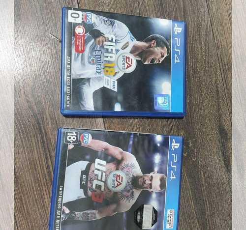 Ufc 3, Fifa 18 на ps4