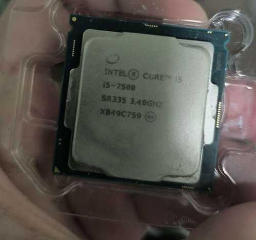 Процессор intel core i5 7500(не появляется изобр.)