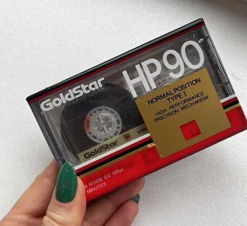 Аудиокассета новая goldstar HP 90 новая