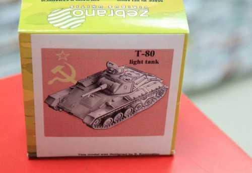 100067 Zebrano 1/100 Советский лёгкий танк Т-80