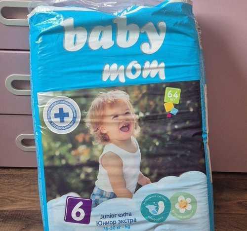 Подгузники baby mom 6