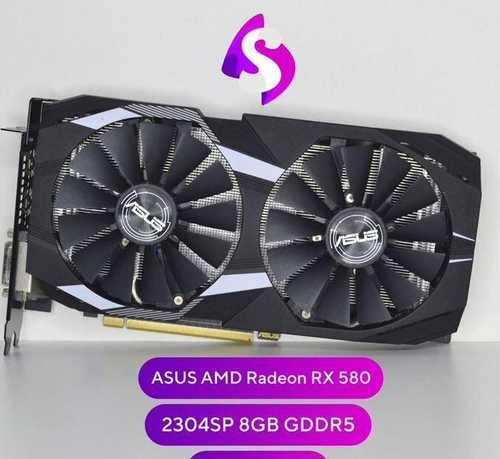 Видеокарта Asus AMD RX 580 8GB 2304SP Dual OC