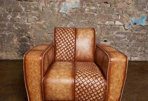 Одноместное кресло из кожи