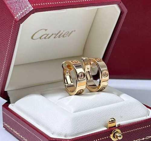 Золото Серьги Cartier Love