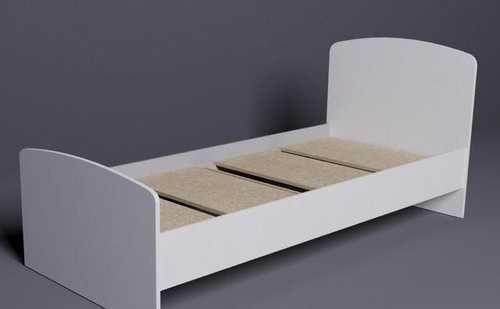 Кровать односпальная белая новая как в IKEA