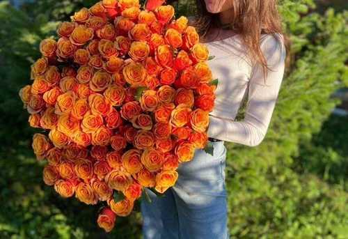Цветы с оформлением 25,51, 101 Роза эквадор