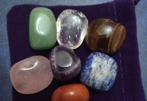 Набор натуральных камней для чакр 7 или 12 штук