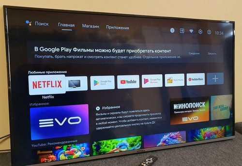 Телевизор 50 дюймов 4к android 11 smart tv wi-fi
