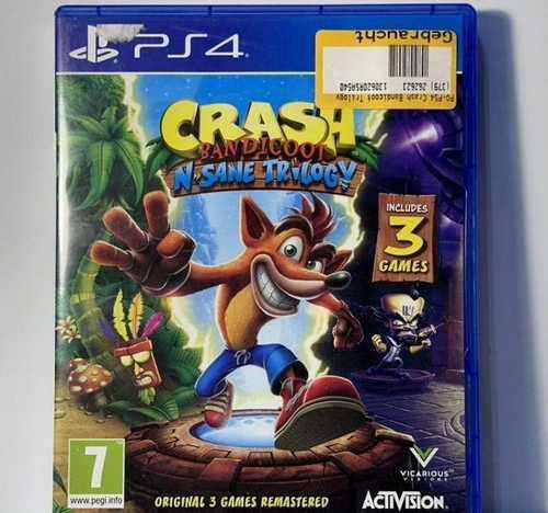 Crash Bandicoot N-sane trilogy remastered ps4