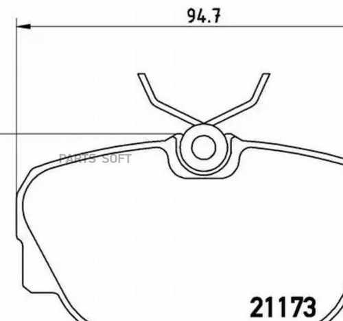 Brembo P06010 Колодки торм.пер