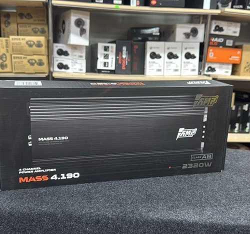 Усилитель 4 Канальный AMP mass 4.190