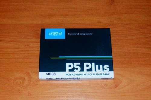 Новый SSD PCI-E 4.0 500Gb Crucial P5 Plus