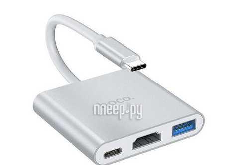 Хаб USB Hoco HB14 Easy USB3.0/hdmi/Type-CPD