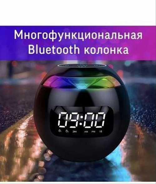 Bluetooth колонка с часами