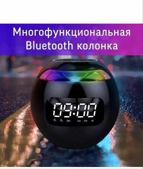 Bluetooth колонка с часами