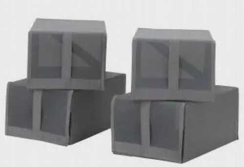 Skubb скубб Коробка для обуви, темно-серый, 22x34x