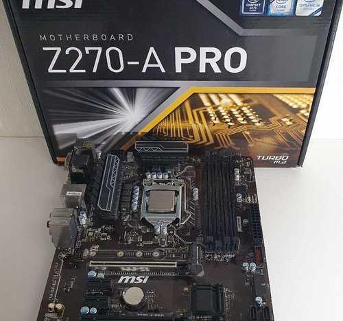 Материнская плата MSI Z270-A Pro