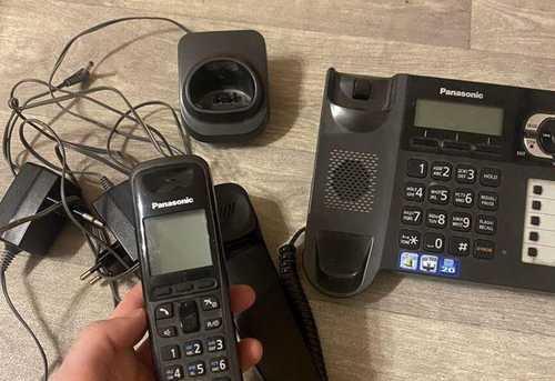 Panasonic городской телефон с радио трубкой