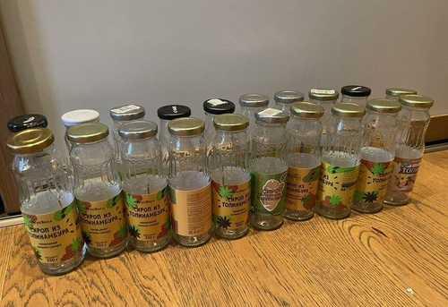 Бутылки маленькие банки стеклянные 330 грньк