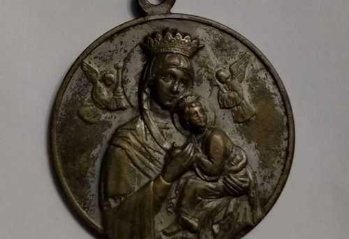 Церковный жетон старинный бронза Иерусалим