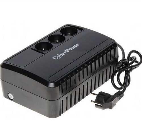 CyberPower BU600E, Line-Interactive, 600VA/360W, 3 Schuko розетки, Black, 0.28х0.14х0.23м., 4.4кг