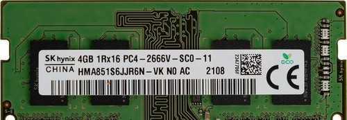 Память Hynix DDR4 4Gb 2666MHz HMA851S6JJR6N-VKN0 O