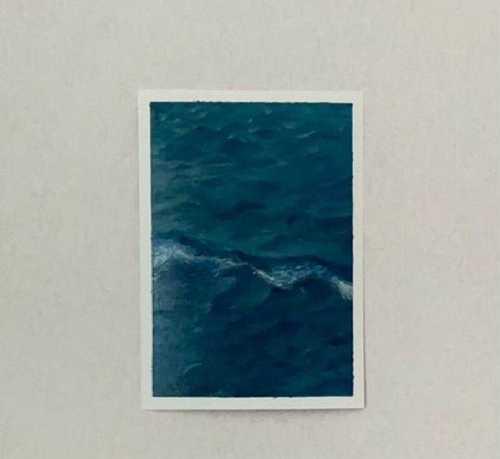 Картина маслом "Глубина моря"