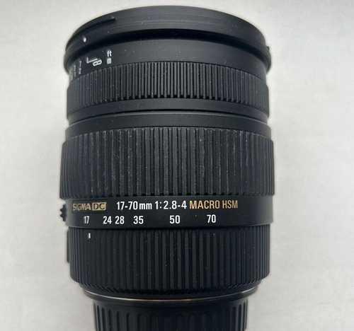 Объектив canon sigma DC 17-70