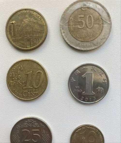 Иностранные монеты жетоны