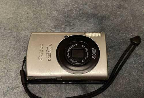 Цифровой фотоаппарат Canon ixus 860 IS