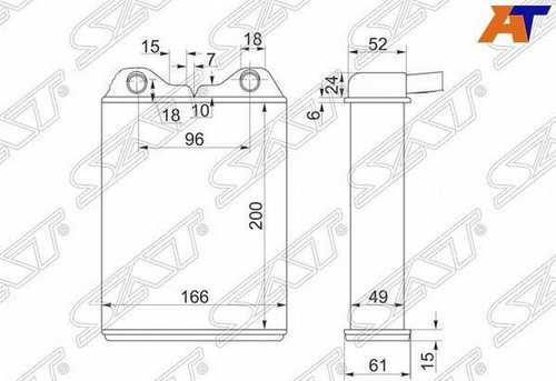 Радиатор отопителя салона toyota land cruiser 80