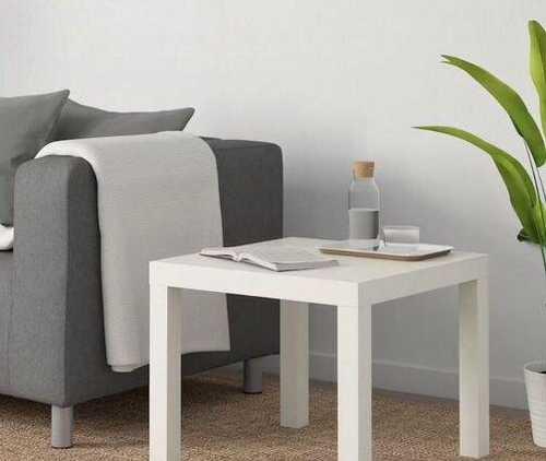 Придиванный столик IKEA lack белый бу