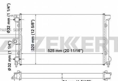 Радиатор охлаждения двигателя Dodge Caliber 06, Av