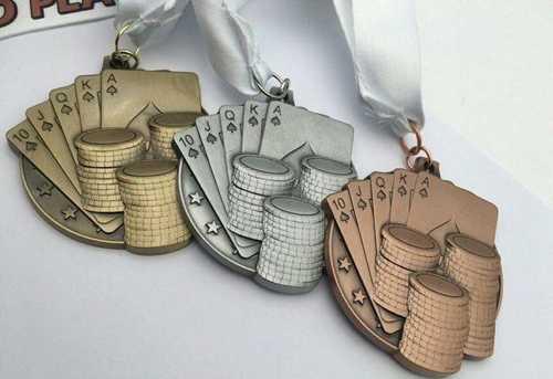 Комплект набор медалей Покер