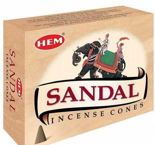 Благовоние конусы Сандал (Sandal incense sticks) H