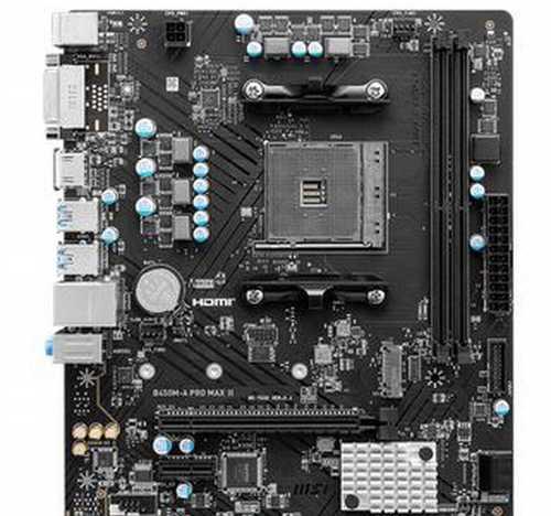 Материнская плата MSI B450M-A PRO MAX II Soc-AM4 AMD B450 2xDDR4 mATX AC97 8ch(7.1) 2.5Gg raid+DVI+h