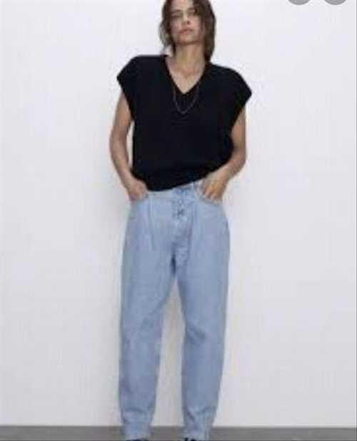 Джинсы slouchy zara