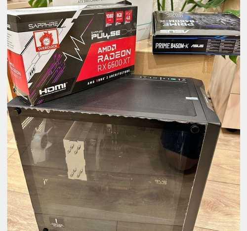 Игровой пк r5 5600/rx 6600xt/32gb/b450