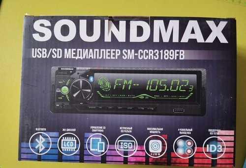 Автомагнитола soundmax usb новый