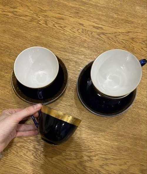 Чашки чайные пары лфз кобальт