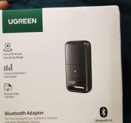 Bluetooth адаптер ugreen 5.4 cm748