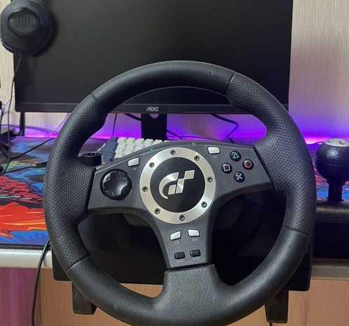 Игровой руль logitech driving force gt pro