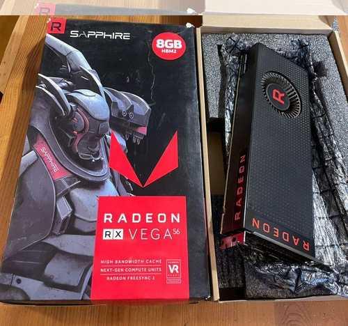 Продам видеокарту Sapphire Radeon RX Vega56 ref