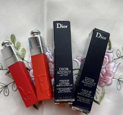 Dior addict тинт для губ и комплемент