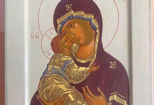 Икона рукописная Богородица Владимирская