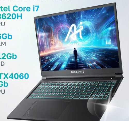 Ноутбук Gigabyte G6 KF i7 13620/4060/16/512